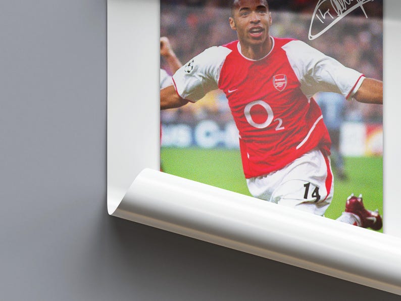 Thierry Henry Poster – Arsenal Football Legend Art, Digital Download - Etsy