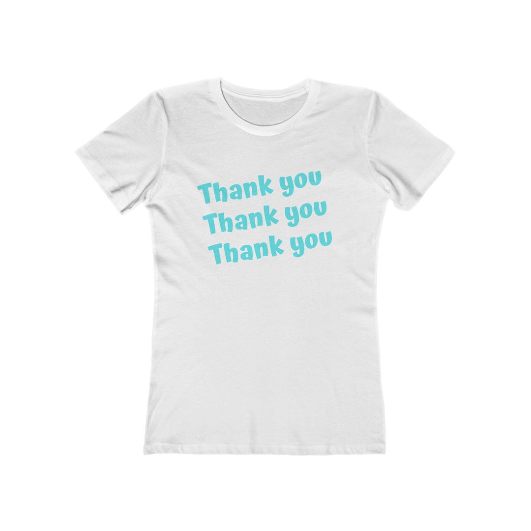 Little Box of Happy Thank You Tee | the Boyfriend Tee for Women - Etsy