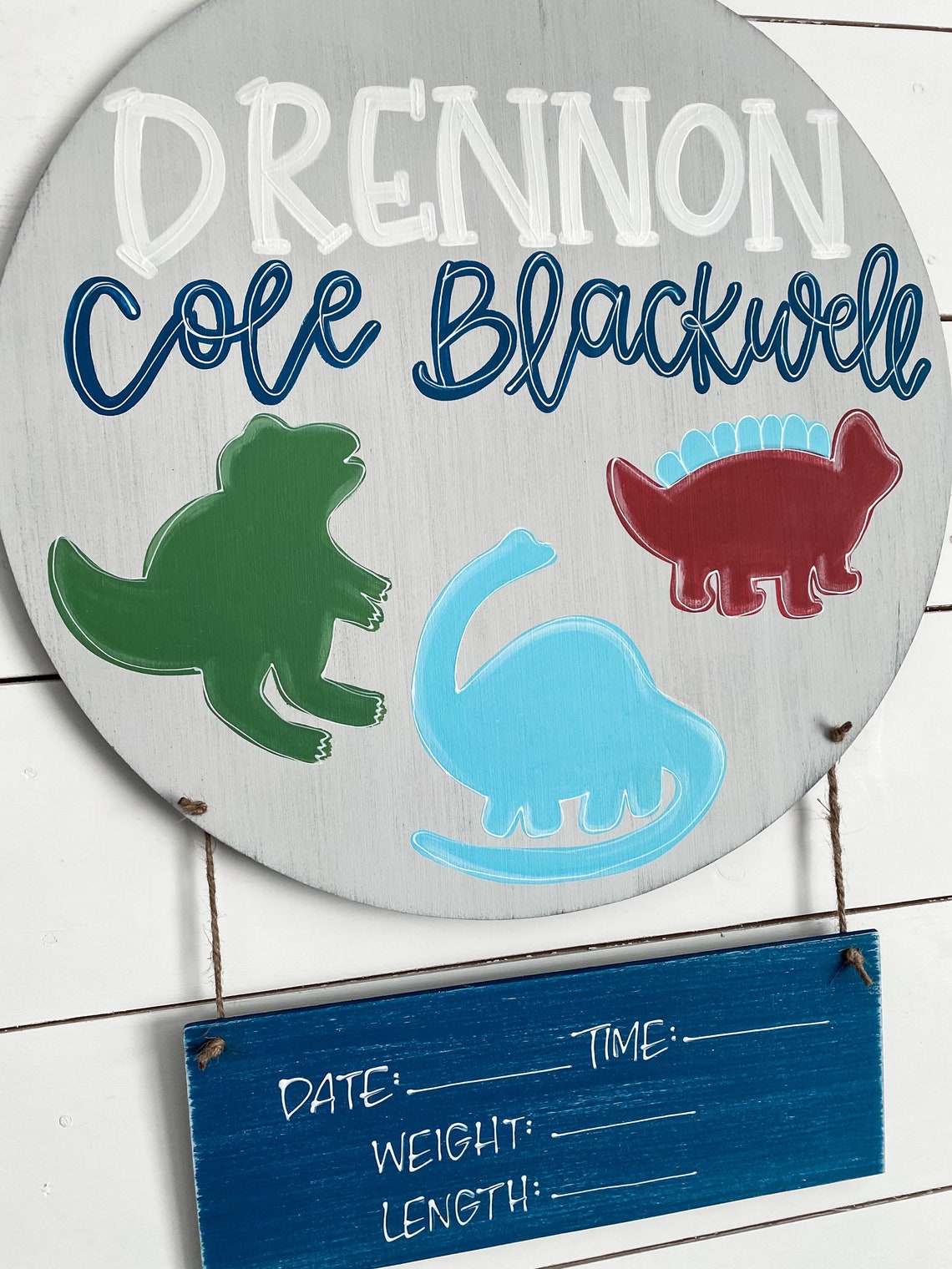 Dinosaur Hospital Door Hanger // Dinosaur Nursery // Colorful Dinos ...