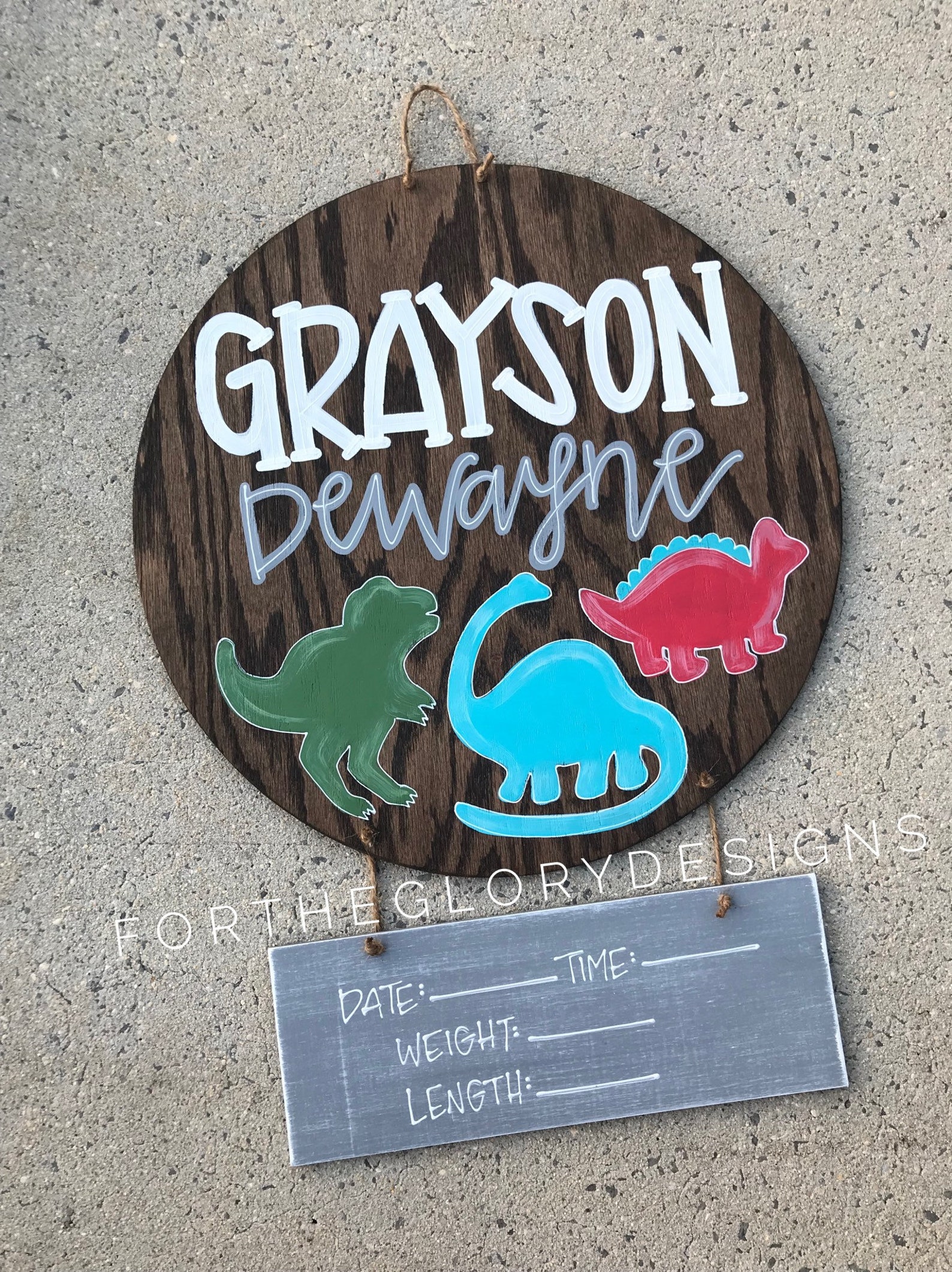 Dinosaur Hospital Door Hanger // Dinosaur Nursery // Colorful Dinos ...