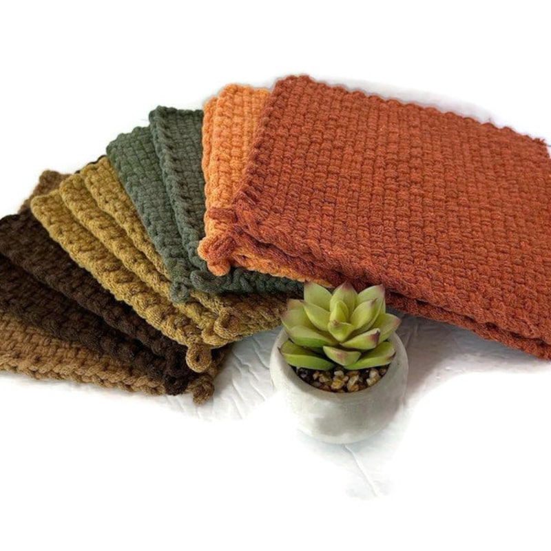 Woven Potholders Brown - Etsy