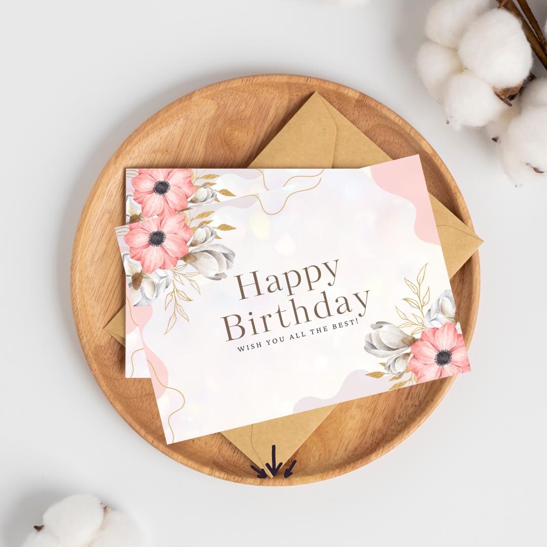 Set of 3 Different Birthday Greeting Cards | Elegant and Astatic Look ...