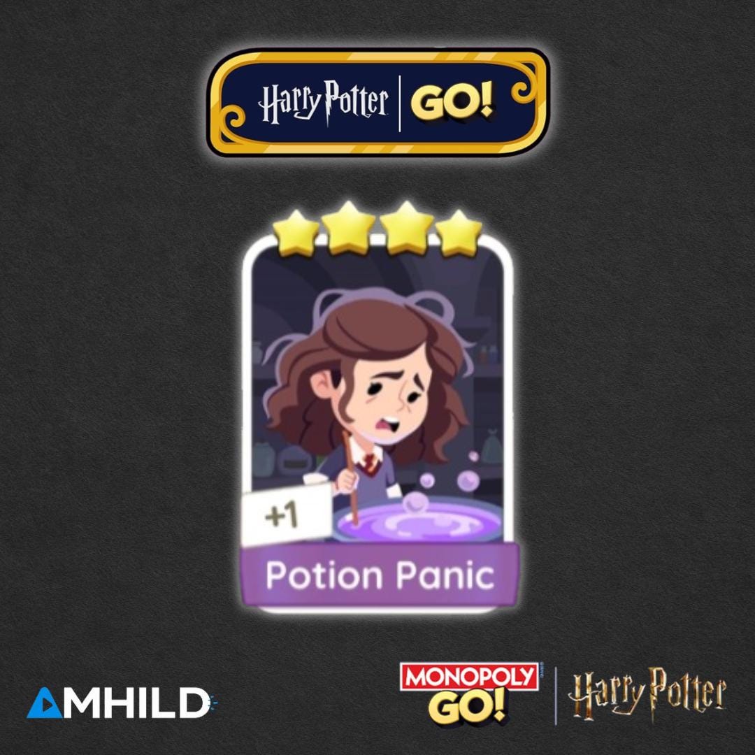 Potion Panic – MONOPOLY GO 4-star Sticker/card - Etsy