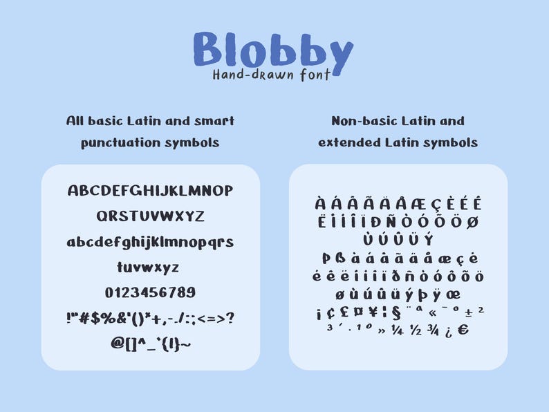 Blobby Goodnotes Font | Brush Handwriting Font for Digital Planning ...