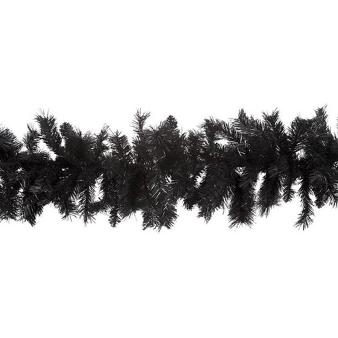 Black Garland**12" THICK 6' Long Black Garland** Haunted Mansion ...