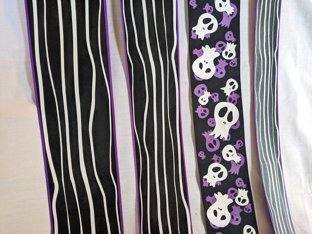 Haunted Mansion Holiday Squiggly Stripe Ribbon - Etsy