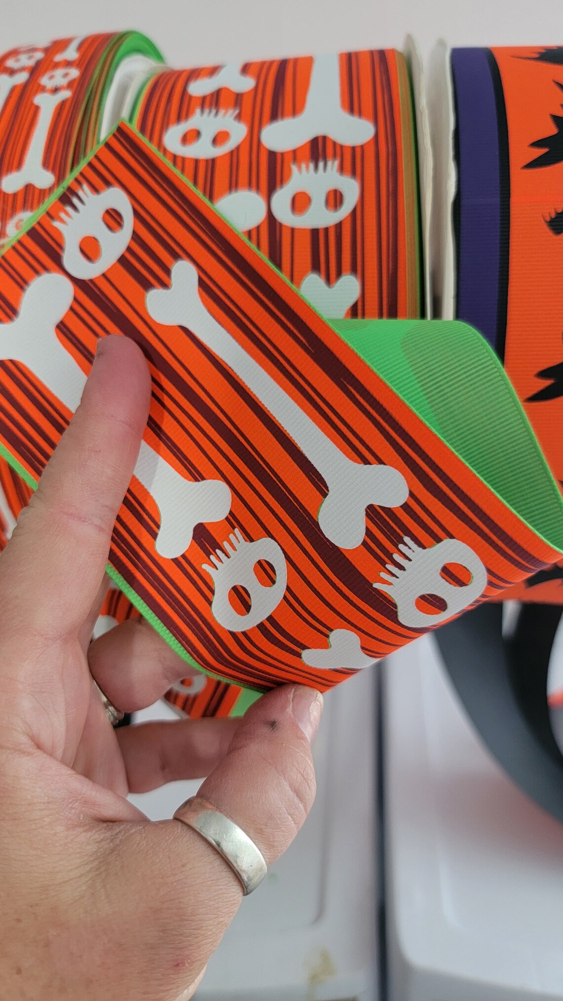 Haunted Mansion Holiday Graveyard Blacklight Responsive Ribbon - Etsy