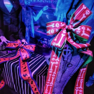 Haunted Mansion Holiday Graveyard Blacklight Responsive Ribbon - Etsy