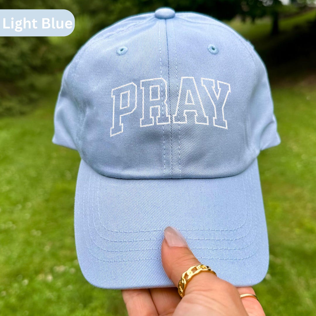 Embroidered Pray Hat, Christian Baseball Cap, Faith Dad Hat, Prayer Cap ...