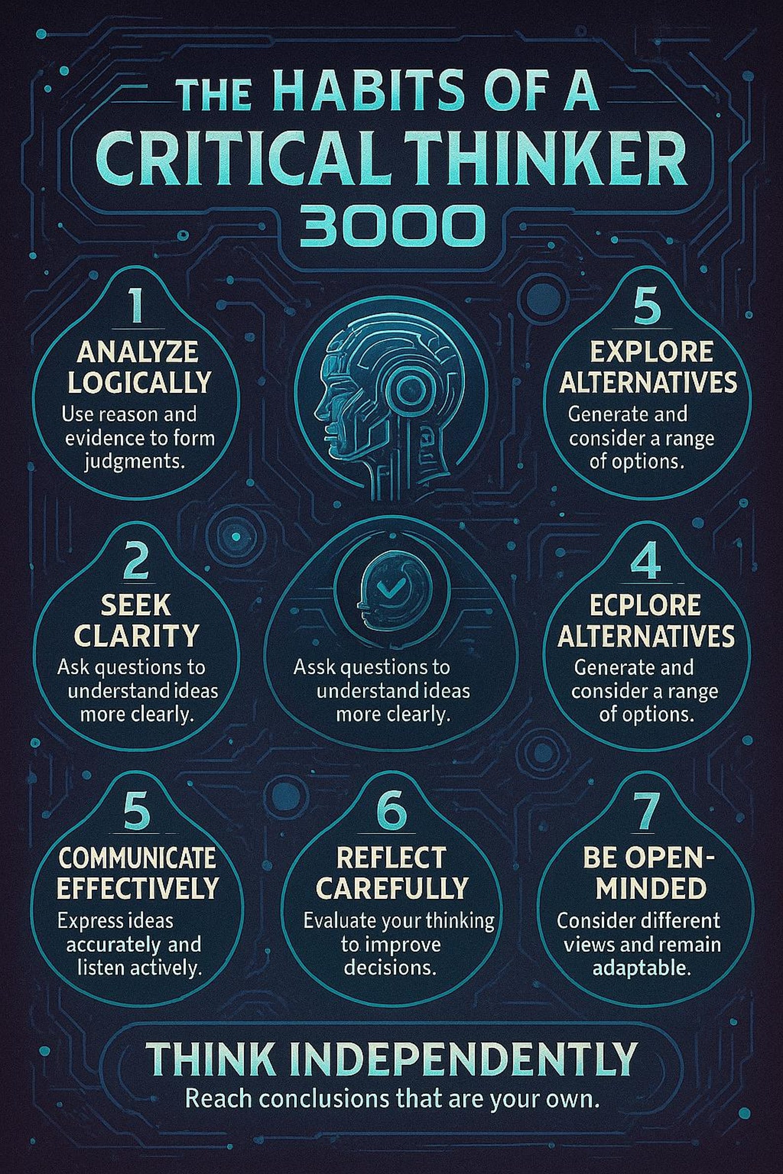 The Logic Engine of Thought Poster | Futuristic Philosophy of Mind Art ...