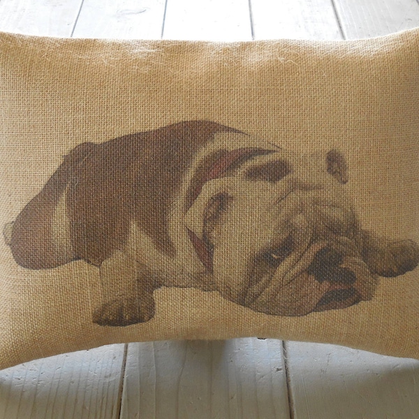 Bulldog Pillow - Etsy