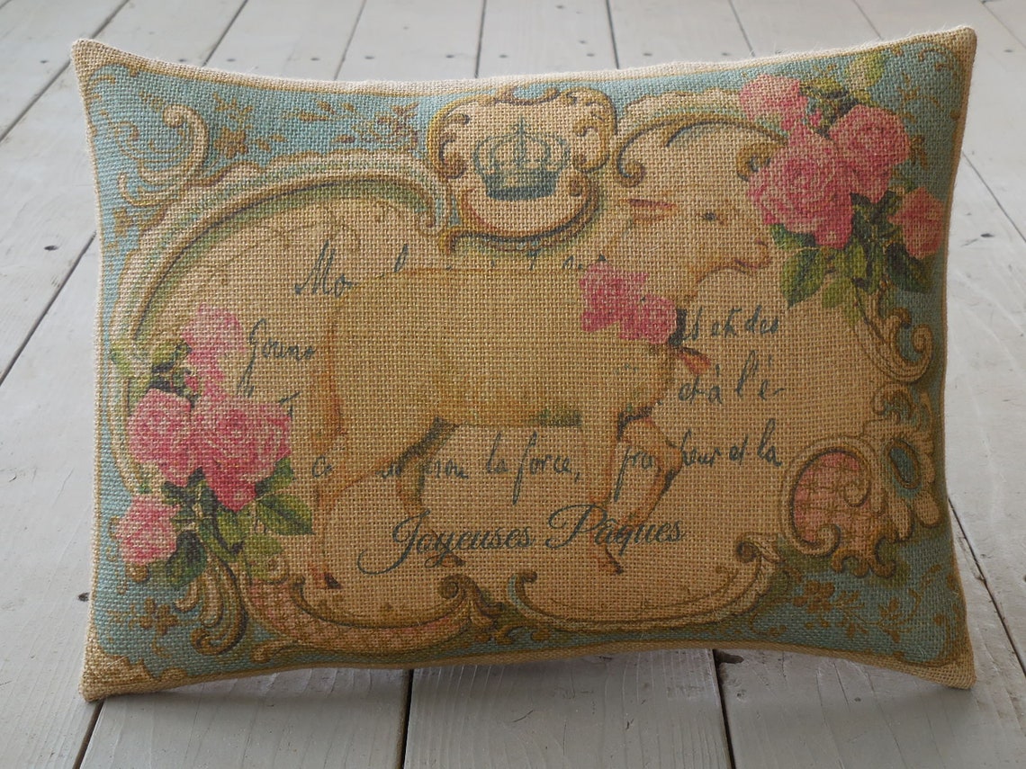 Lamb Pillow Easter Pillows Farmhouse Decor Christmas Gift - Etsy