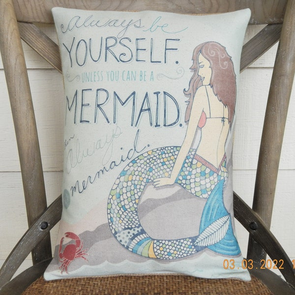 Mermaid Pillow - Etsy