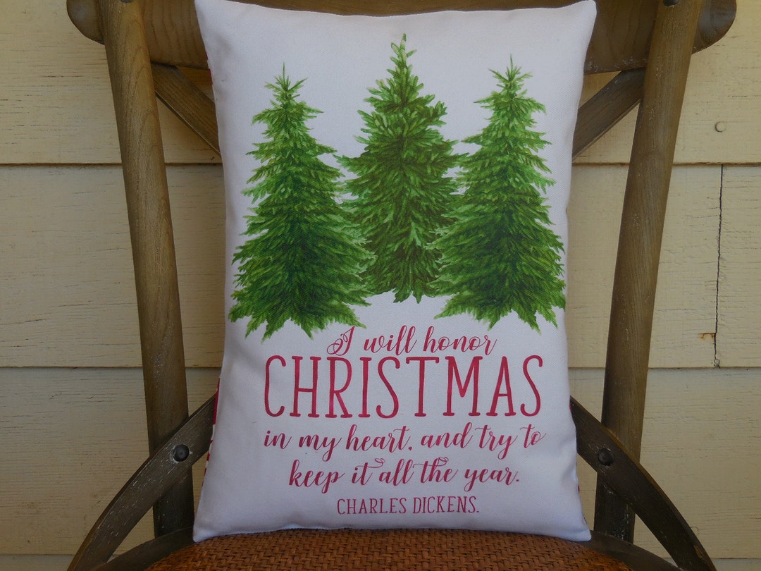 Christmas Pillows, Dickens Christmas, Farmhouse Christmas, Gift for ...