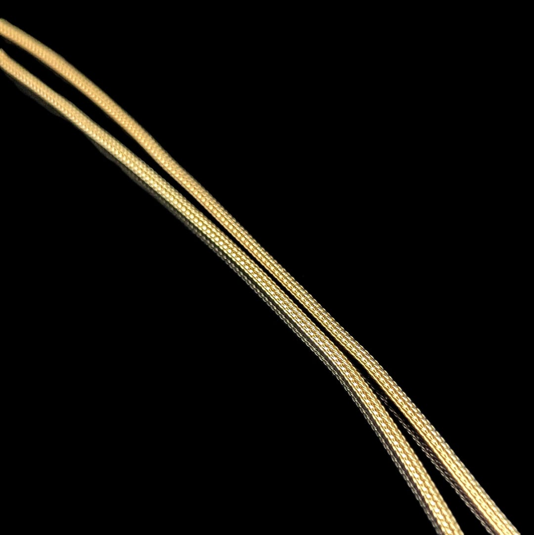 MICHAEL ANTHONY 14k Yellow Gold Round Woven Mash Chain 17" Estate 2mm ...