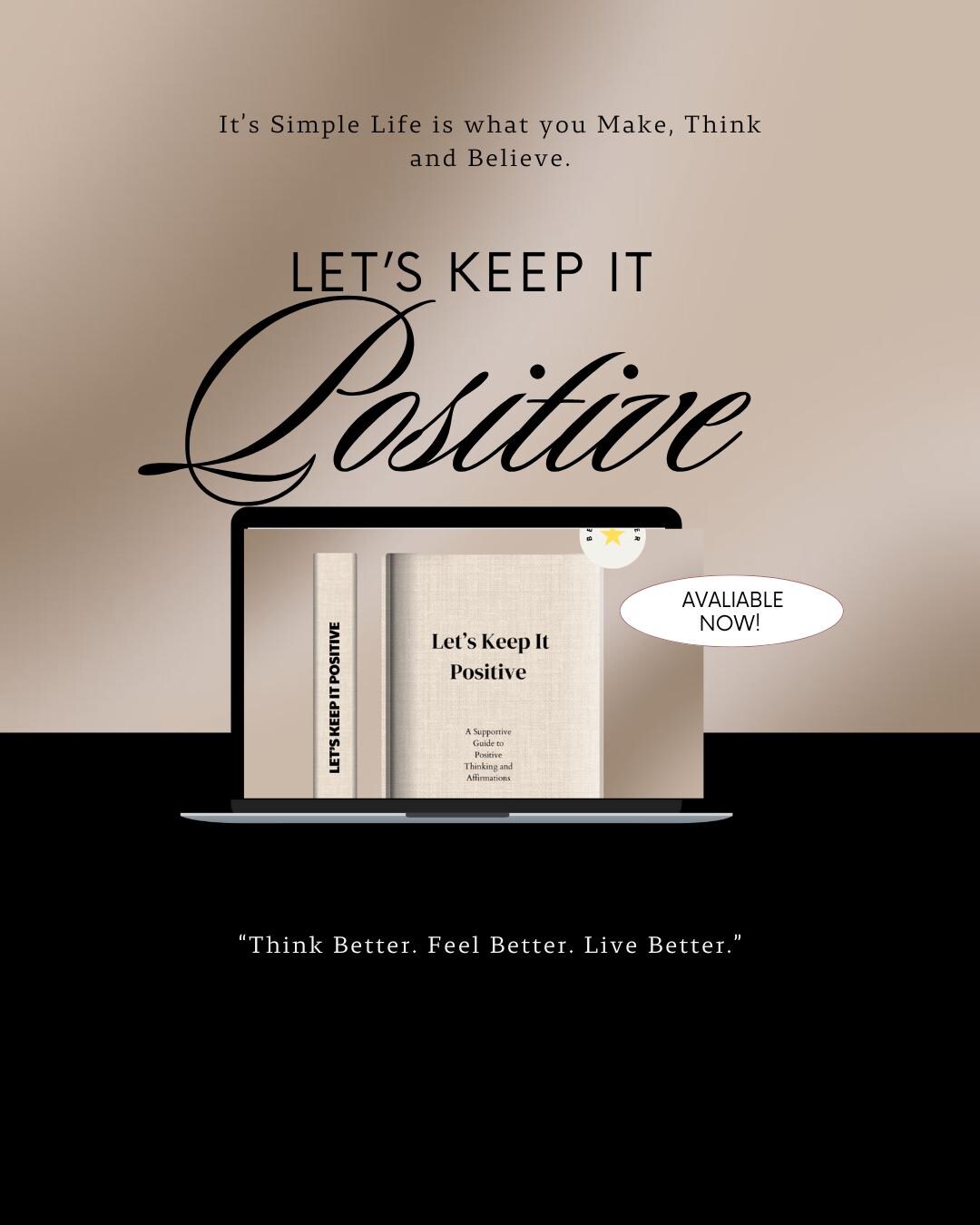 Let’s Keep It Positive; Positive Thinking and Affirmation Guide - Etsy