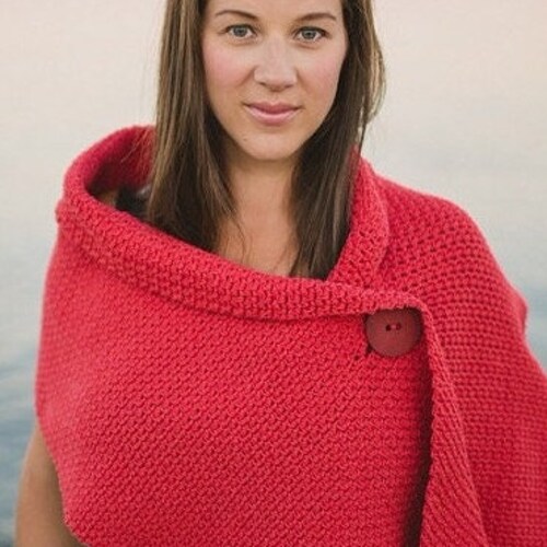 Shawl CROCHET PATTERN: button Wrap Shawl Crochet | Etsy