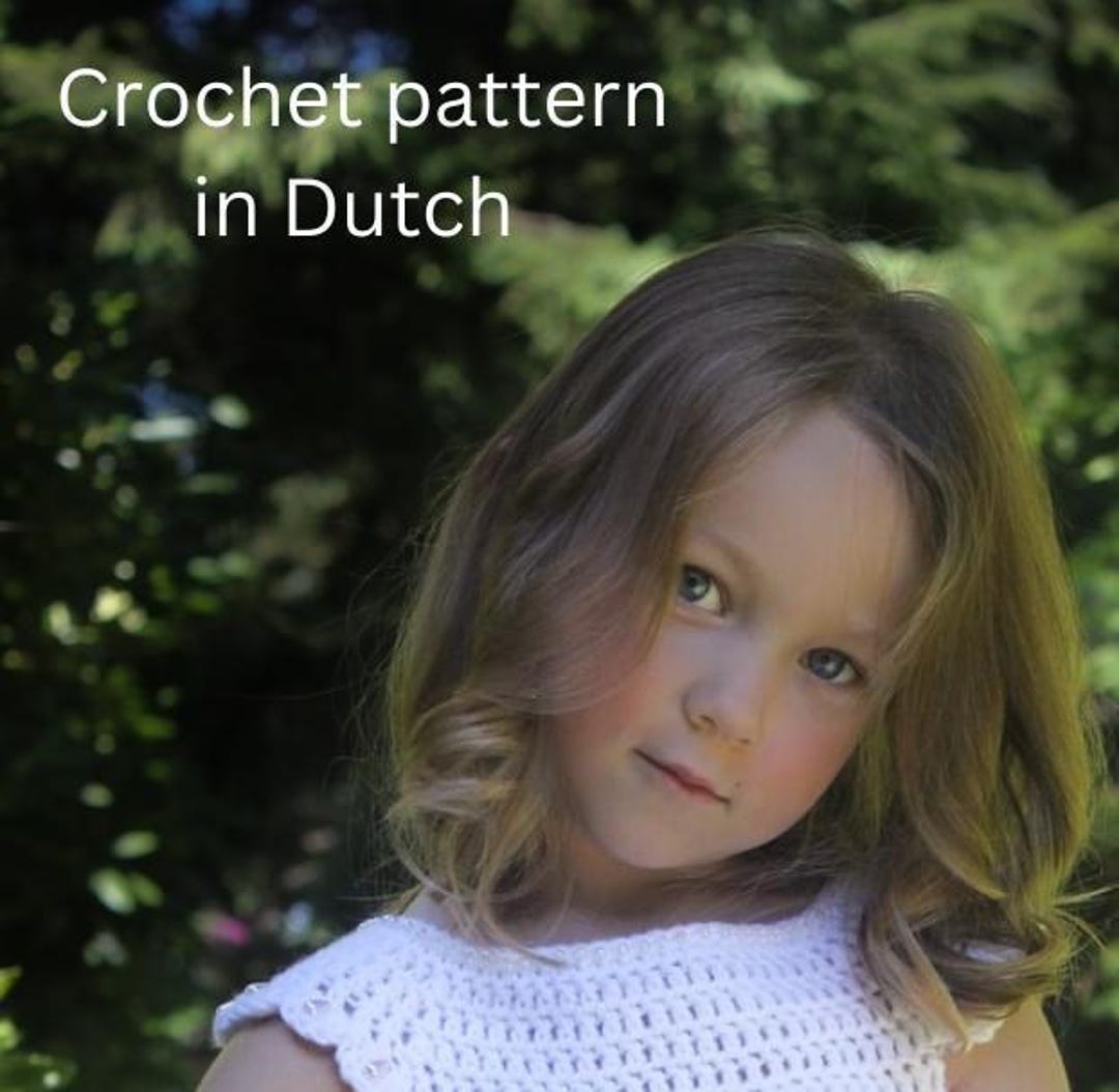 Dutch Crochet Pattern: Crochet Top, Crochet Shell, Girls Crochet ...