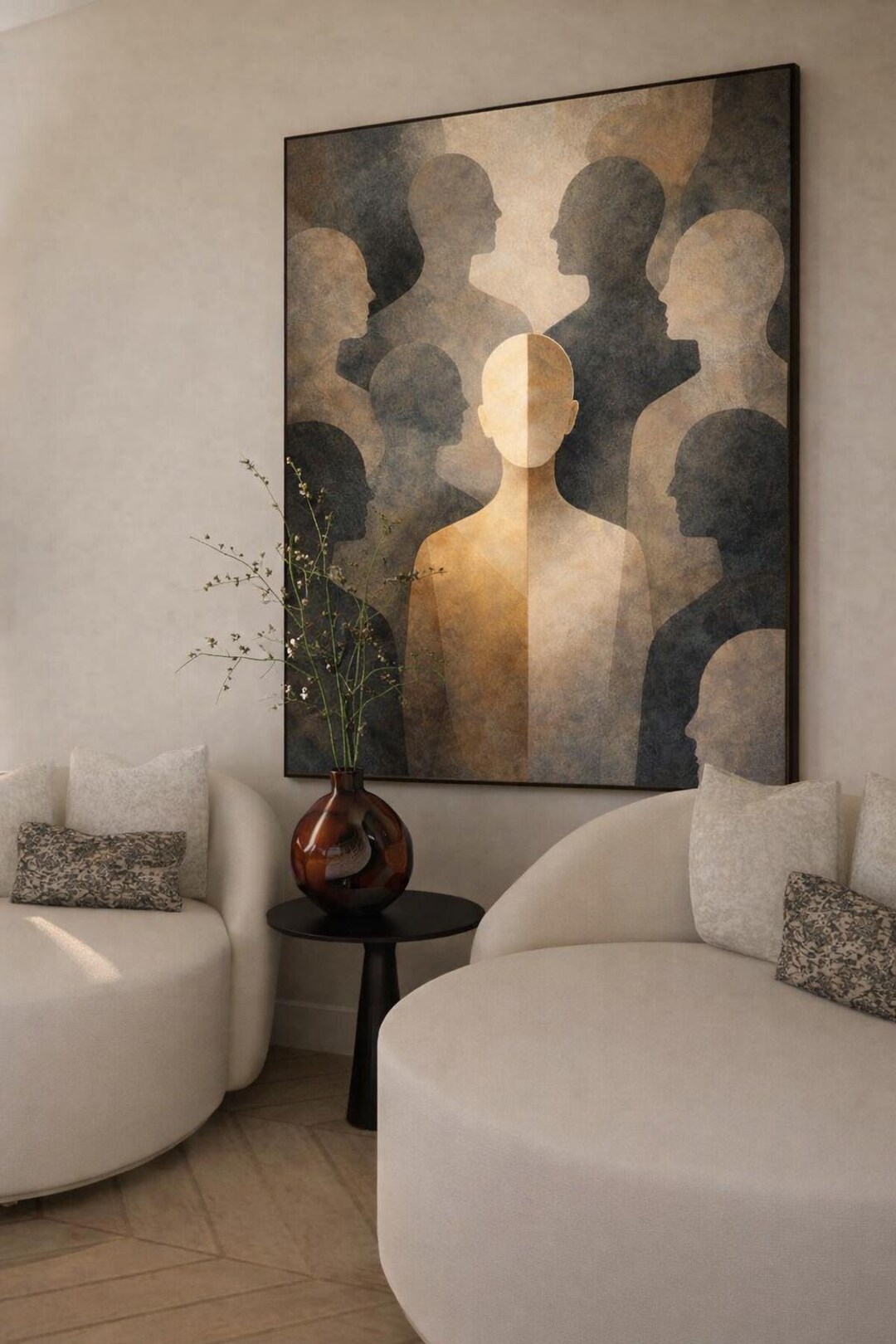 Multiplicity – Abstract Face Printable Wall Art | Modern Geometric ...