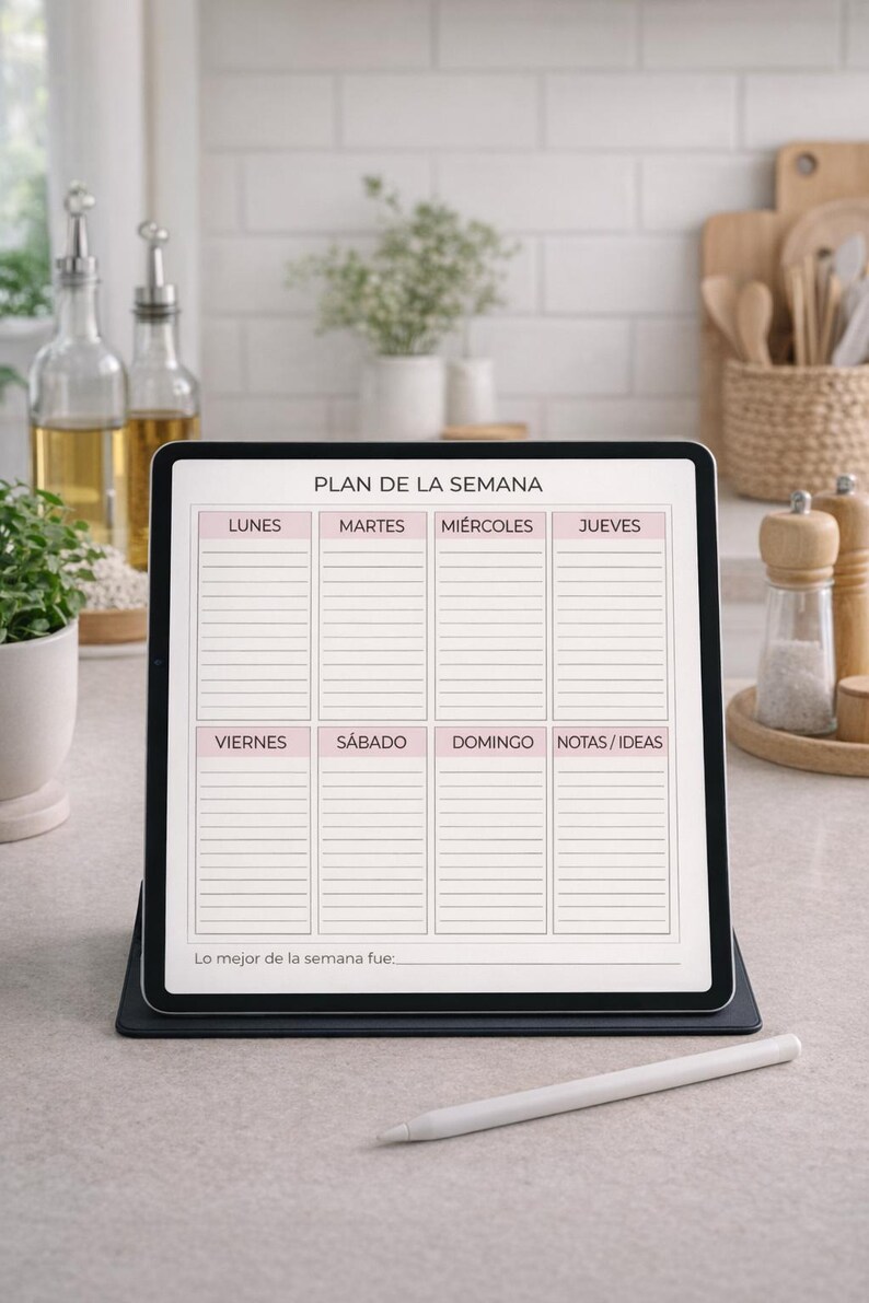 Spanish Weekly Planner | Minimalist Canva Template (digital Download ...