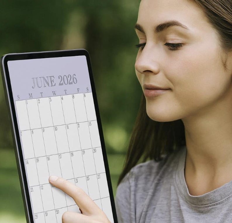 2026 Monthly Calendar: Pastel Colors, Vertical Layout (digital Download ...