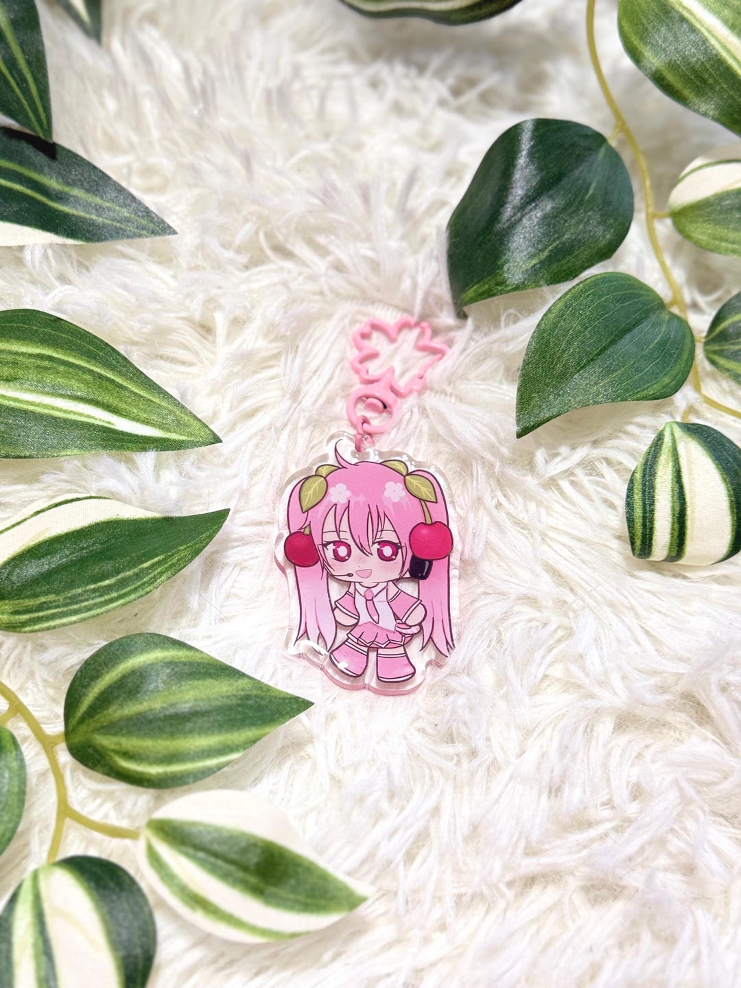 Sakura Hatsune Miku Acrylic Keychain / Vocaloid / Anime - Etsy