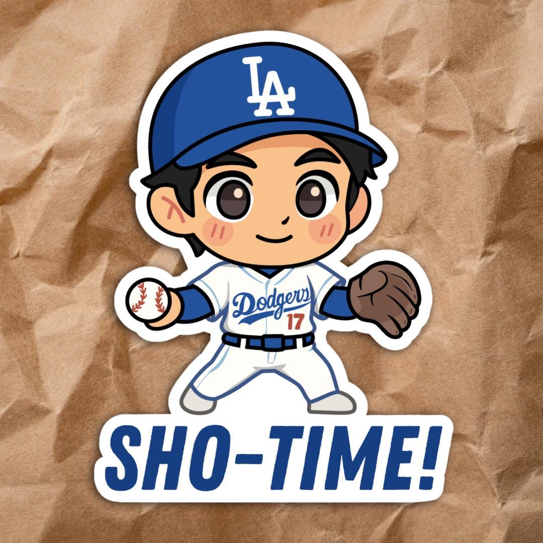 Shohei Ohtani | Sho-time - Dodgers | Handmade Waterproof Sticker for ...