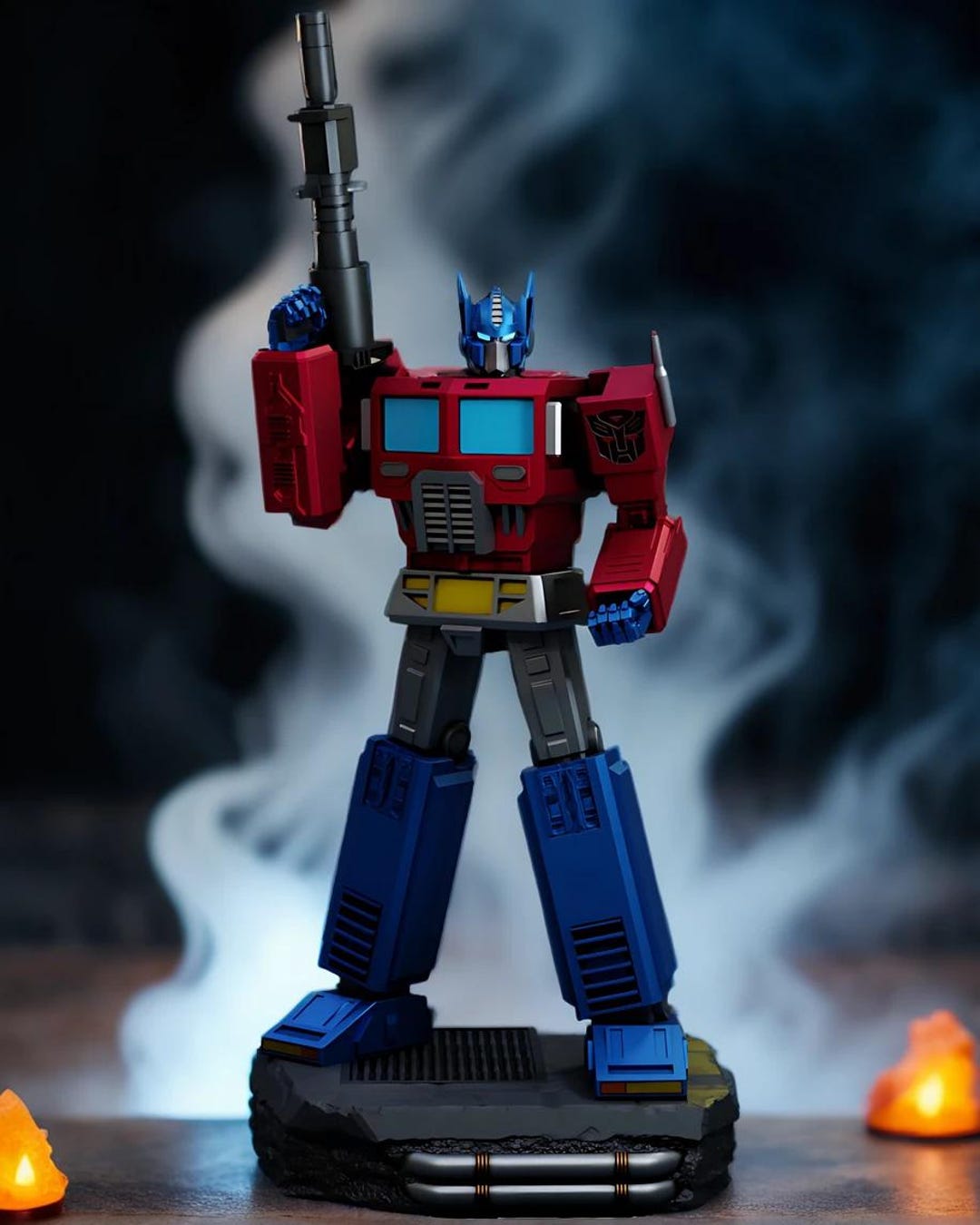 Prime Commander Statue | Mecha Hero STL | Sci-fi 3D Print Collectible ...