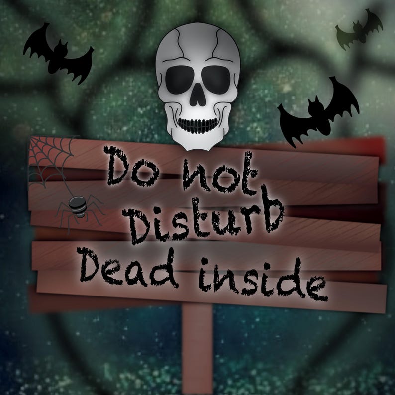 Dead Inside Downloadable PNG - Etsy
