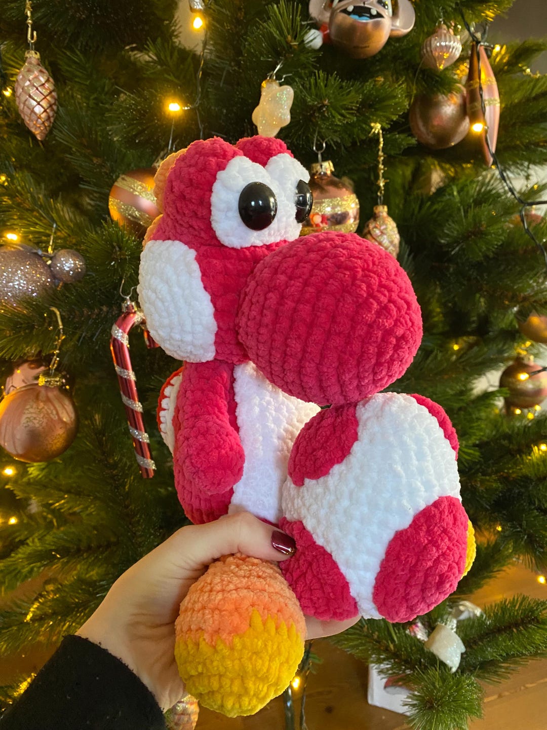 Yoshi Super Mario Häkeltier Geschenk Weihnachten gehäkelt - Etsy.de