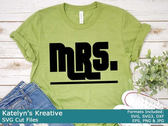Mrs SVG SVG3 PNG JPG Sublimation | Etsy
