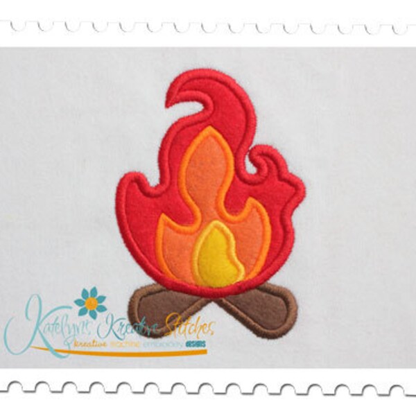 Fire Applique - Etsy