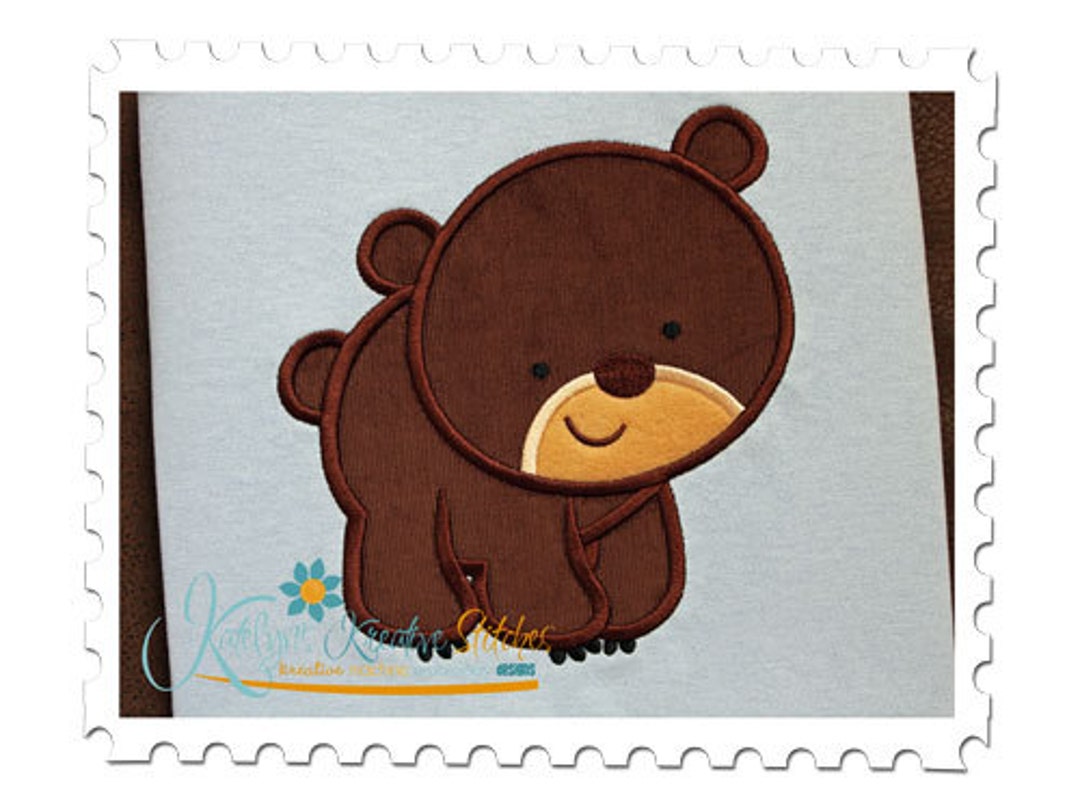 Bear Applique - Etsy