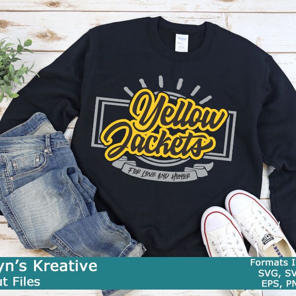 Yellow Jacket Mascot Svg - Etsy