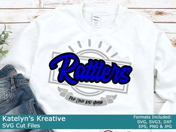 Rattlers Script Rectangle SVG Files - Etsy