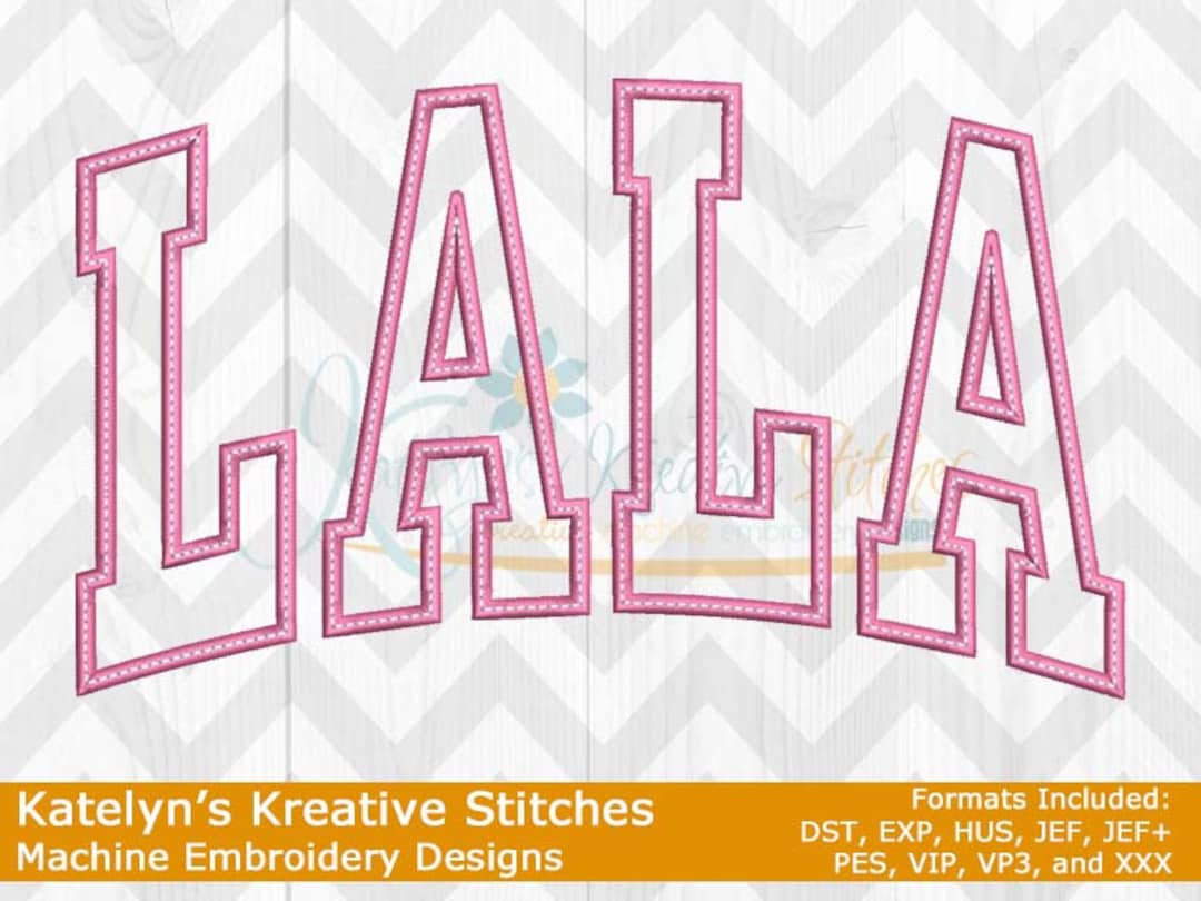 Lala Arched Embroidery - Etsy