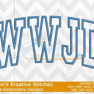 WWJD Arched Embroidery - Etsy