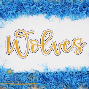 Wolves Script Machine Embroidery - 2022 Series - Etsy