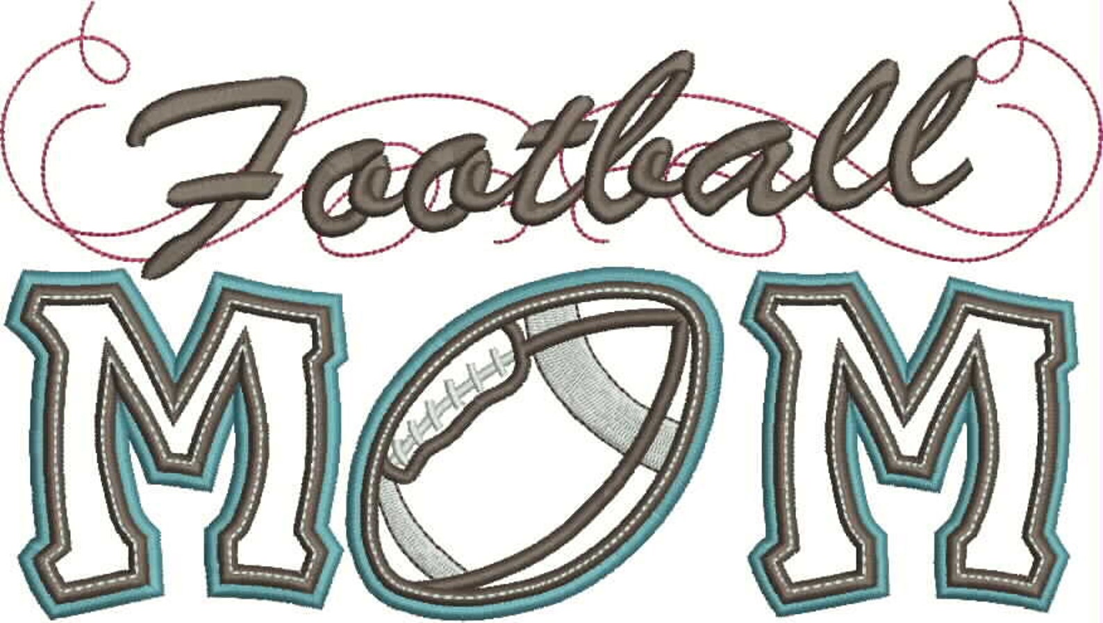 Football Mom Applique With a Twist - Etsy