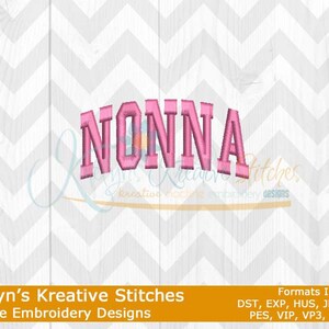 Nonna Arched Embroidery - Etsy