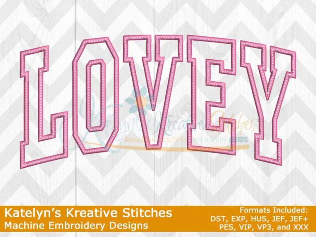 Lovey Arched Embroidery - Etsy