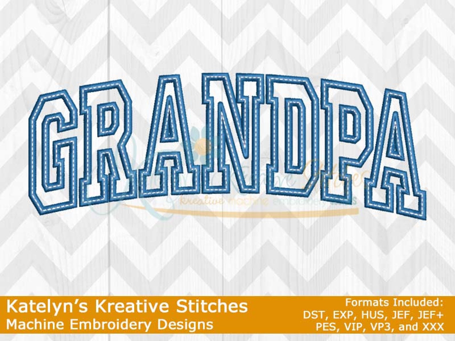 Grandpa Arched Embroidery - Etsy