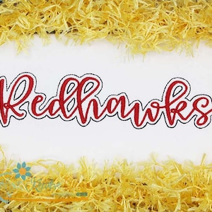 Redhawks Script Machine Embroidery - 2022 Series - Etsy
