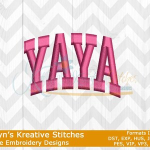 YAYA Arched Embroidery - Etsy