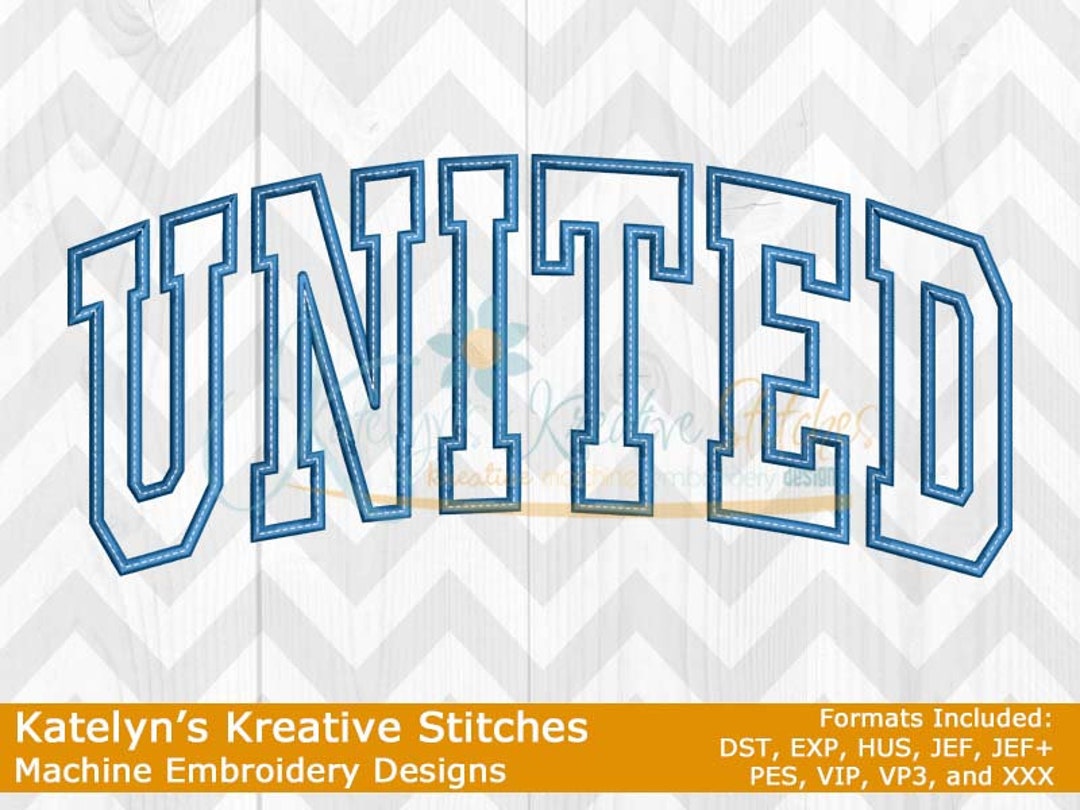 United Arched Embroidery - Etsy