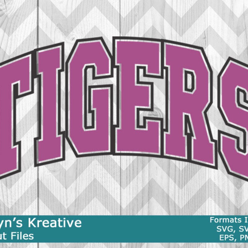 Tiger Font Svg - Etsy