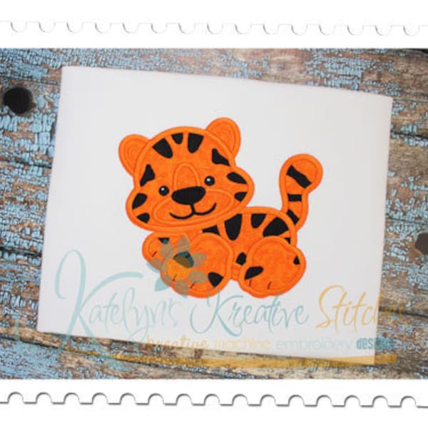 Tiger Applique - Etsy