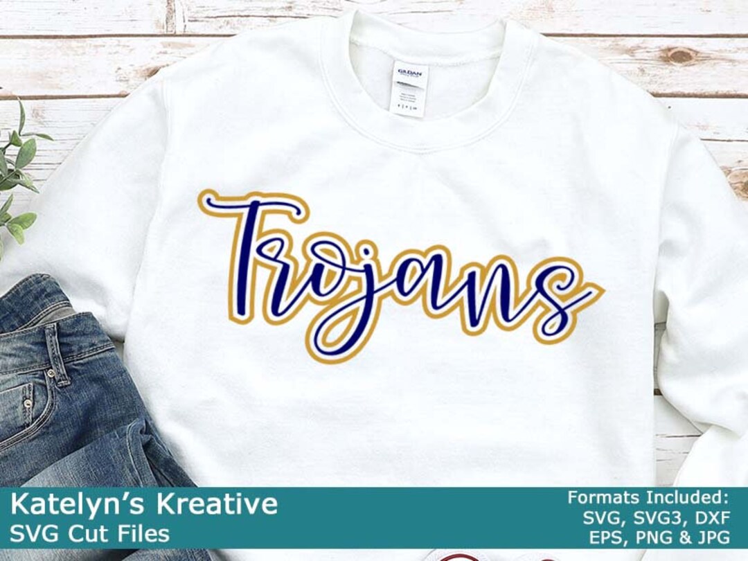 Trojans Script SVG Files (2022 Series) - Etsy