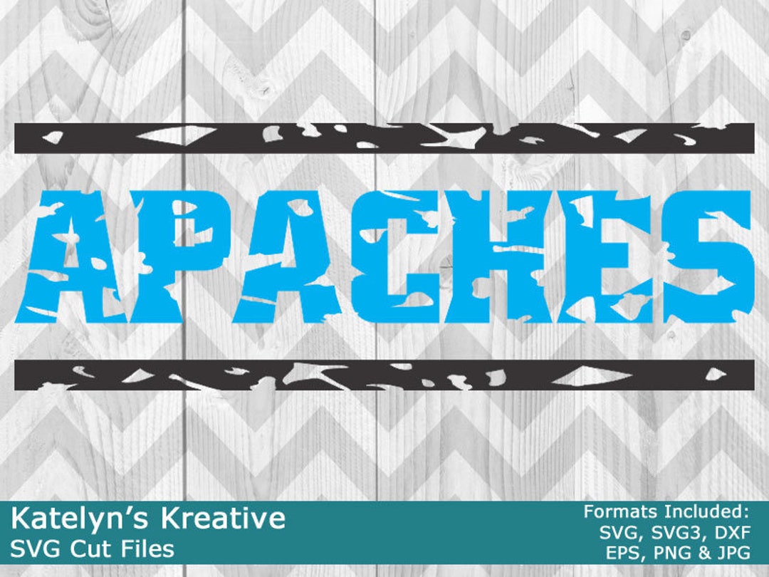Apaches Distressed SVG Files - Etsy