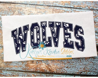 Wolves Team Mascot Embroidery Design 4x4 5x6 7x8 8x10 - Etsy